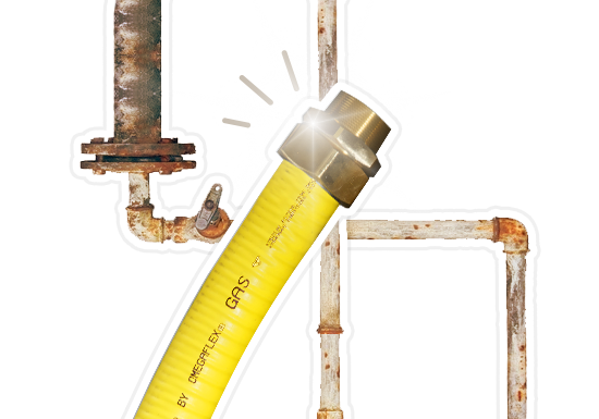 TracPipe® - PLT inox plooibare gasleidingen op haspels - PLT flexibele gasbuizen